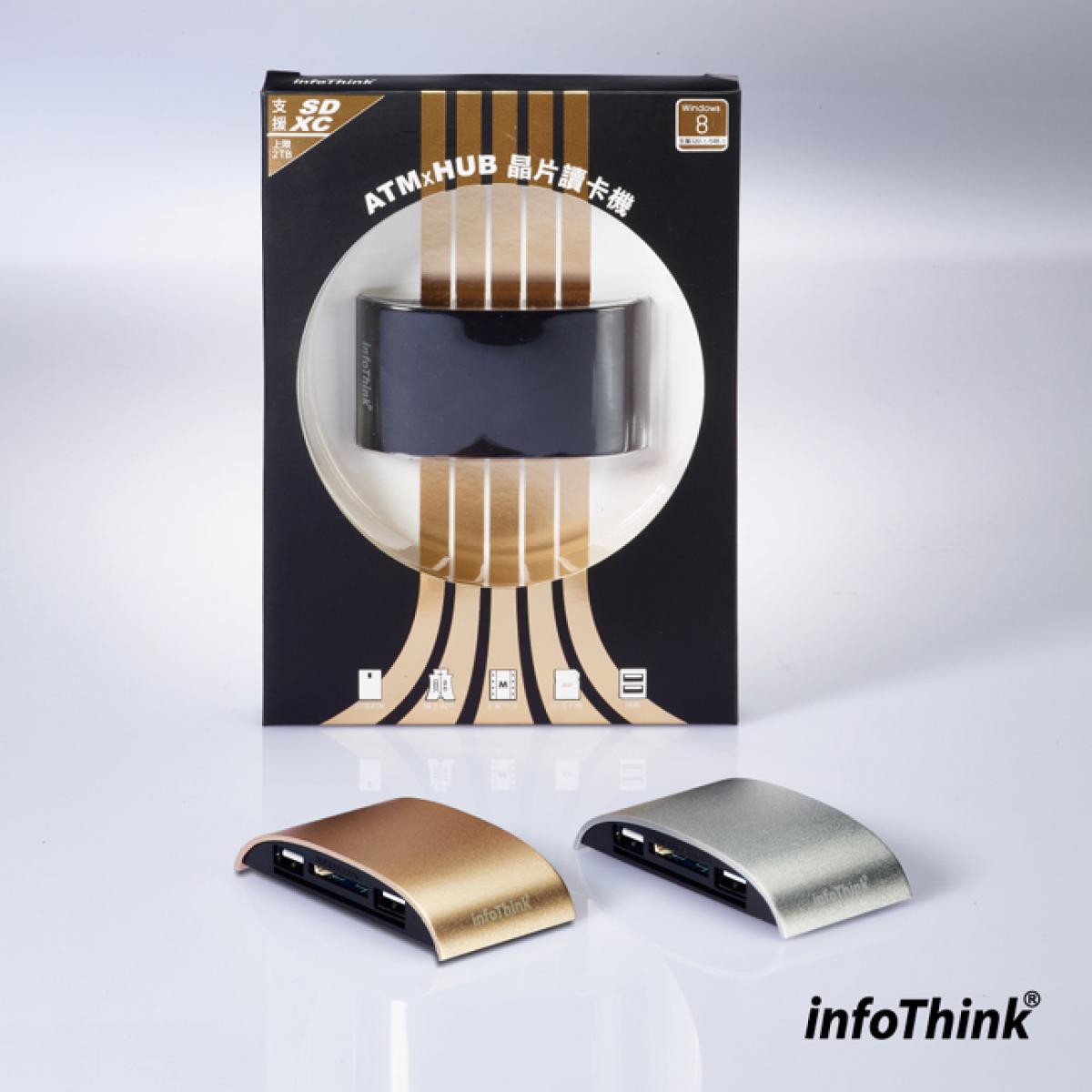 InfoThink ATM x HUB 多合一晶片讀卡機 IT-928U｜新式數位身分證(New eID)專用讀卡機 | infothink